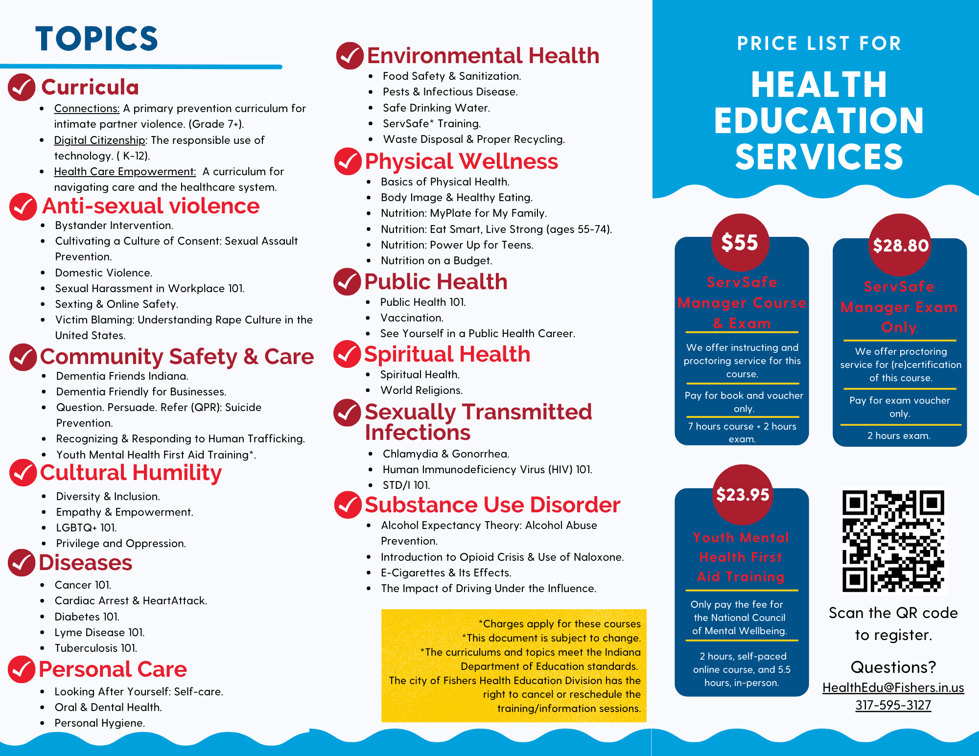 Health Education & Outreach – Fishers Health Department